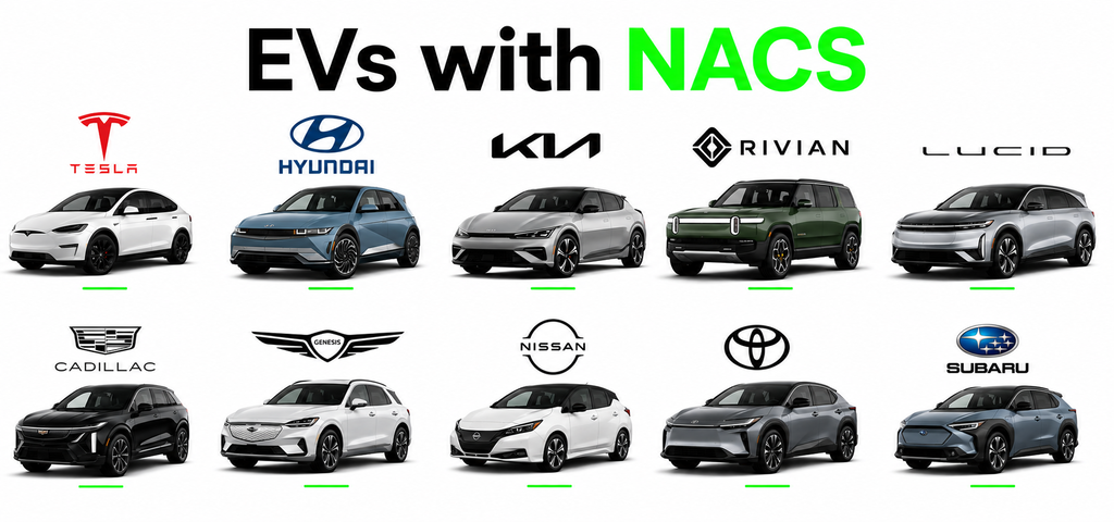 All EVs With NACS Charging Port In 2026 (Updated List)